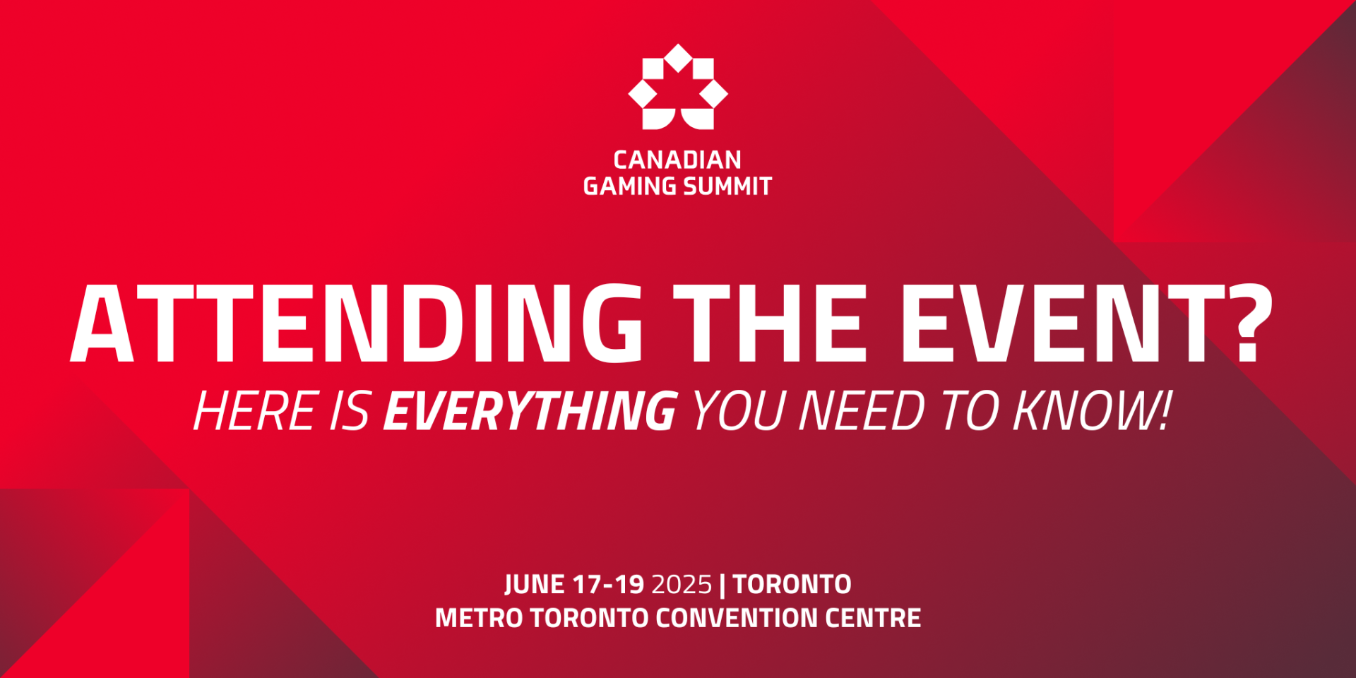 Attending the Canadian Gaming Summit 2025? Here's everything you need ...