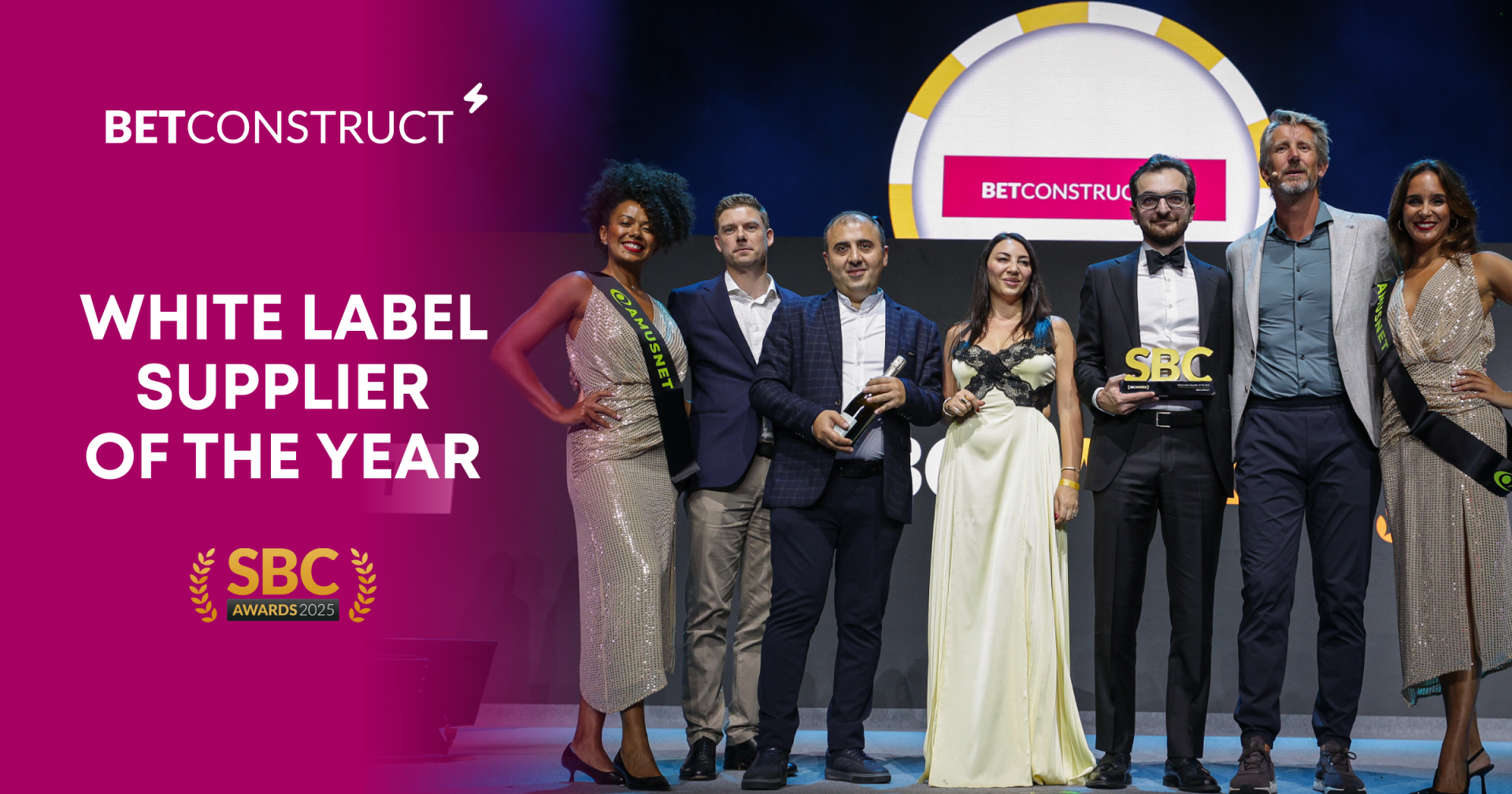 BetConstruct wins white label supplier of the year at SBC Awards 2025 - SBC Events